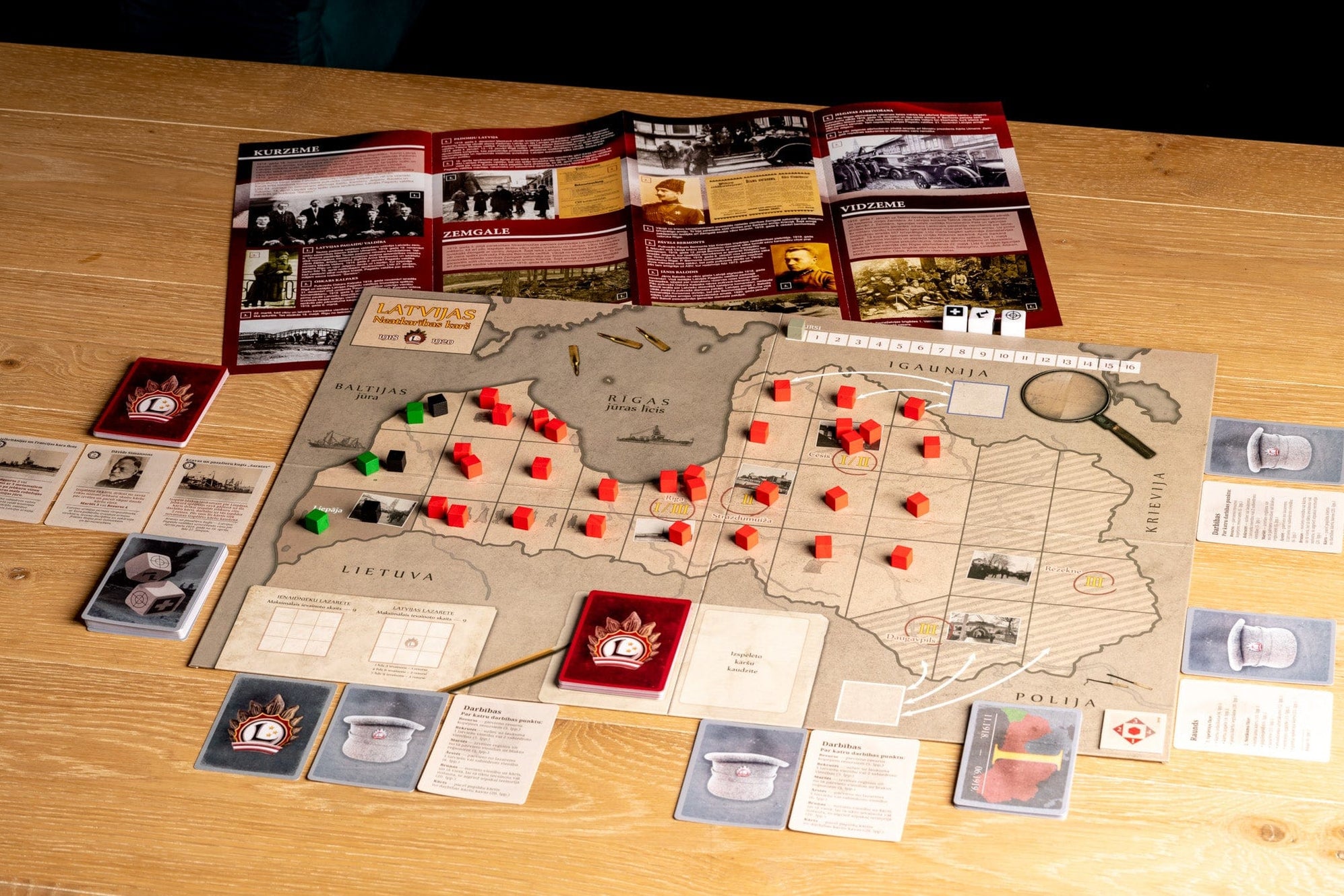 Latvian War of Independence 1918–1920, board game — Brain Games LV