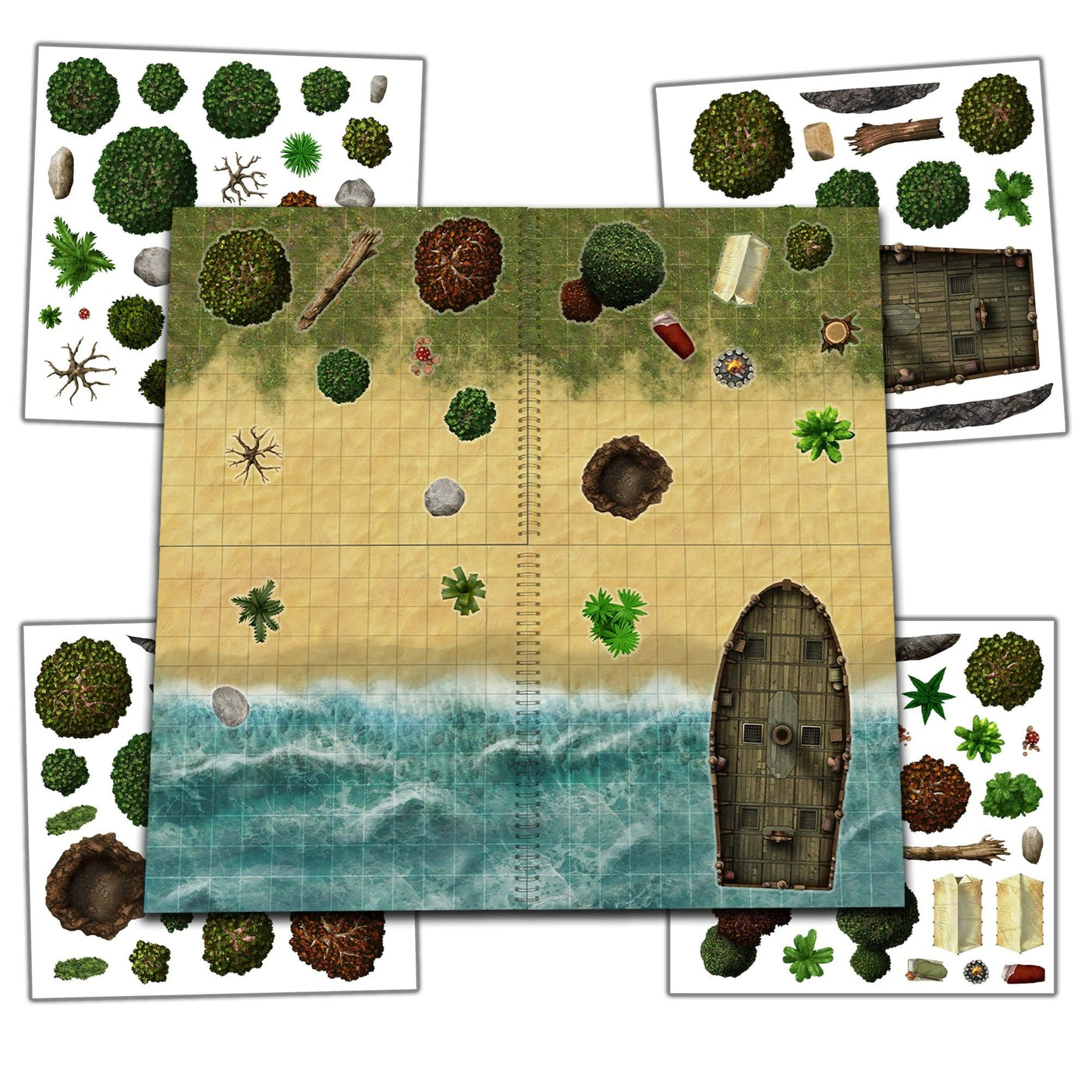 The Terrain Set Build Your Own Battle Map Kit — Brain Games LV